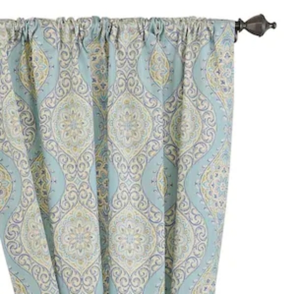 Waverly | Accents | Waverly Moonlit Medallion Blue Gold Curtain Panel | Poshmark